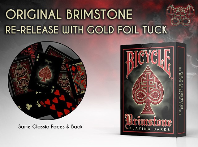Bicycle Brimstone Deck (Red) by Gambler's Warehouse : マジックショップ ストリート ...